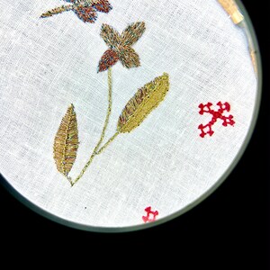 Japanese Vintage Rare Superb 24K Gold Leaf Thread Embroidery 4 - Etsy