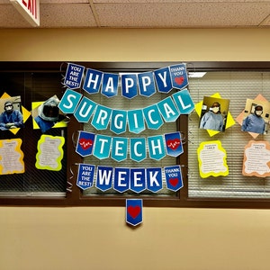 Surgical Scrub Tech Printable Sign, Happy Surgical Scrub Tech Week ...