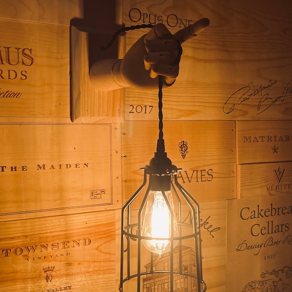 Mannequin Hand Wall Sconce: Steampunk Posable Light - Etsy