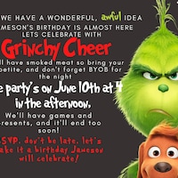Grinch Christmas Baby Shower Diaper Raffle | INSTANT DOWNLOAD | Canva ...