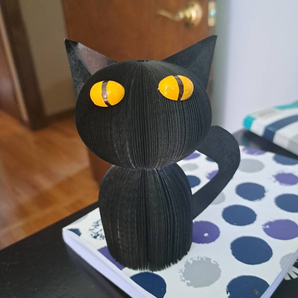 Black Cat-halloween Decor-cat Decor-spooky Decor-fall Decor-cat Lover ...