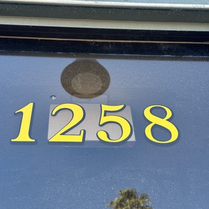 Gold Leaf Style Transom Fanlight Window Front Door Number, Handcrafted ...