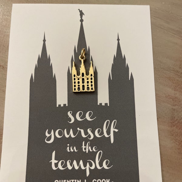 Salt Lake City Temple Charms, LDS Salt Lake Temple Jewelry, LDS Temple ...