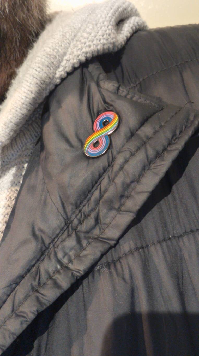 The Infinitely Bisexual Enamel Pin