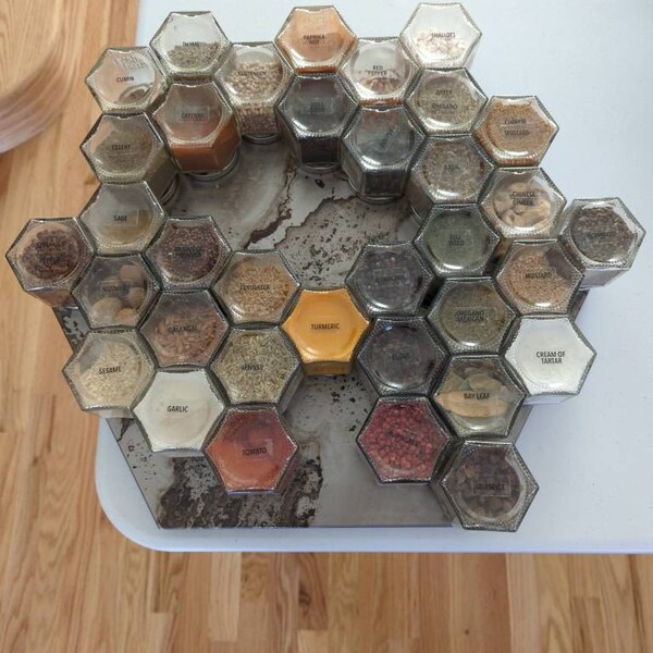 Hexagon Steel Wall Art - Metal Wall Art / Geometric Wall Art / Steel ...