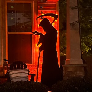 7.1ft Grim Reaper Template When Made. Printable Trace and Cut Halloween ...