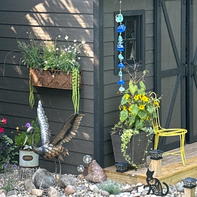 Raining Rocks Hanging Stone Garden Sculpture/garland - Etsy