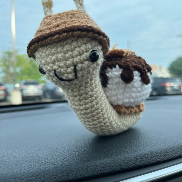 Smores Snail Crochet Pattern Amigurumi, Food Animal Crochet Snail ...
