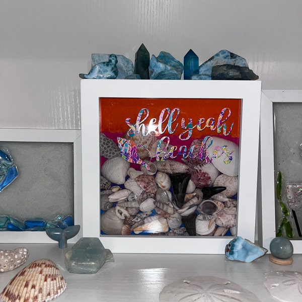 Shell Yeah Beaches Decal, Seashell Sticker for Water Bottle, Beach Mode ...