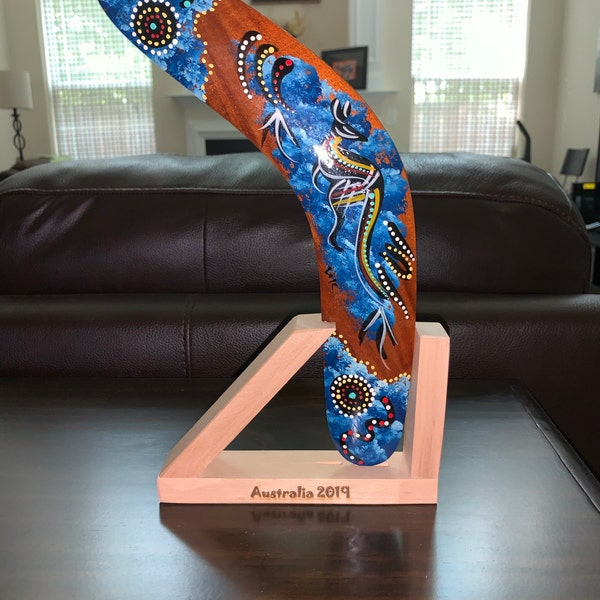 Wooden Stand for Boomerang. Universal Boomerang Holder. Wood Stand ...