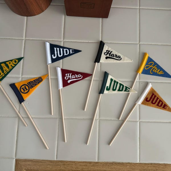 LARGE Custom Color Bunting Banner, Felt Triangle Garland, Custom ...