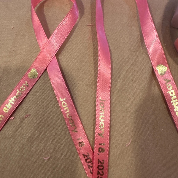 Personalized Favor Ribbons: Custom Printed 3/8" Ribbon-favor Ribbons ...