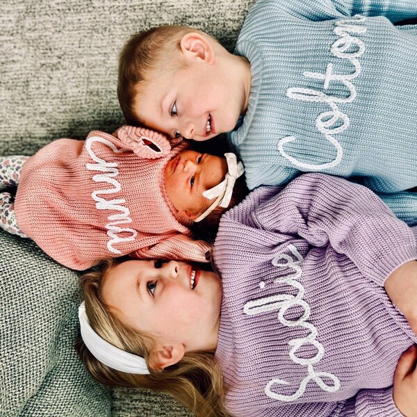 Kids Hand Embroidered Denim Jacket | Personalized Name Kids Jean Jacket ...