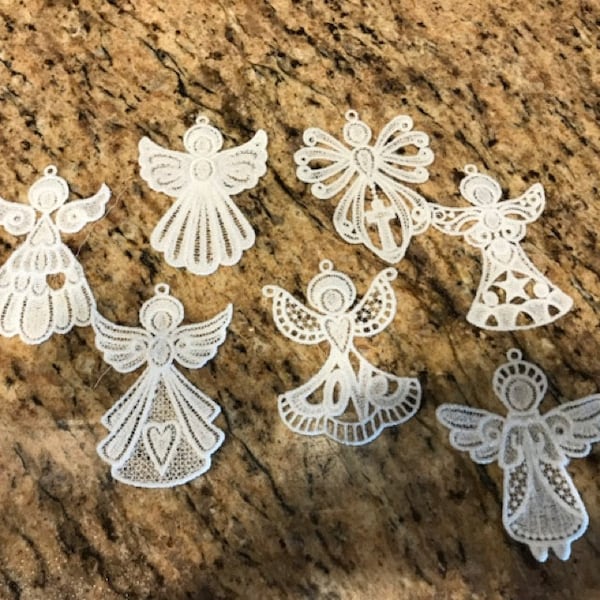 FSL Fancy Angels Free Standing Lace Machine Embroidery Designs Instant ...