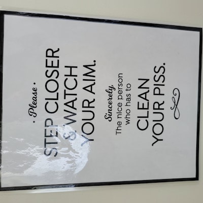 Please Keep It Clean Bathroom Sign PRINTABLE Sink and Toilet Cute ...