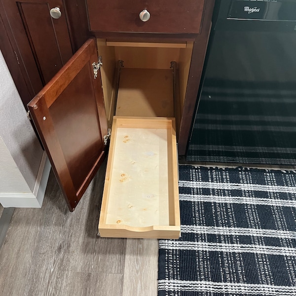 Two Tier Organizer Wood Lazy Susan for Countertop Spinner Turntable Tea ...