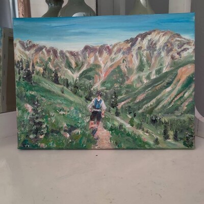 One of a Kind Original Oil Painting on Canvas of Nevada Rancher and ...