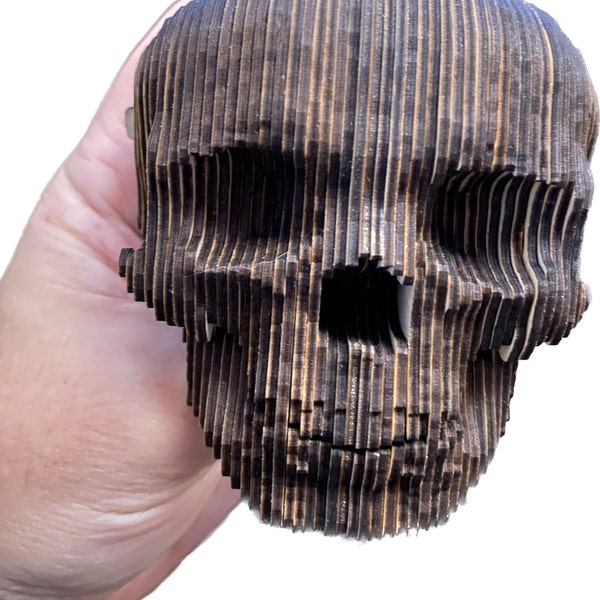 Laser Cut Vector Files SVG CNC Skull 3D Skull Decor DXF Cnc Pattern Cnc ...