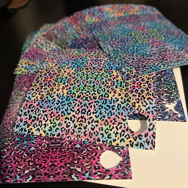 Colorful Leopard, Animal Print, Digital Paper, Unicorn Mermaid, Vivid ...