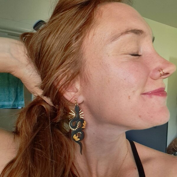 Venus Earrings | Aphrodite Earrings | Greek Goddess Earrings | Polymer Clay Earrings | Vintage ...