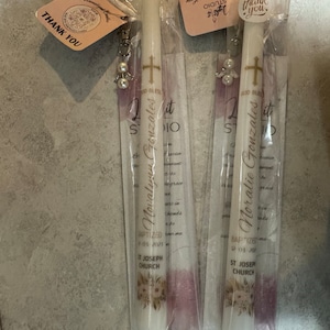 First Holy Communion Taper Candles Personalized Ceremony Candle, First ...