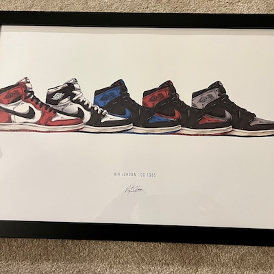 Air Jordan 4 Print Poster Air Jordan 4 OG Art Illustrated - Etsy