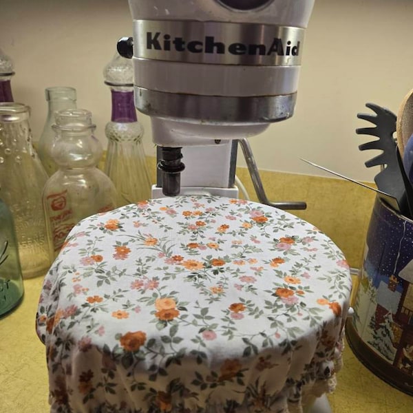 Emily Rust Floral Cone Pot Holder Cast Iron Handle Covers Pot Holders ...