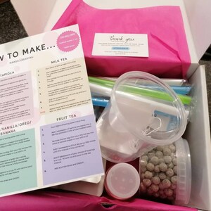 Bubble Tea Home DIY Kit by Bubble Box fruit Tea Set | Etsy