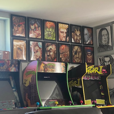 Retro Mortal Kombat II Arcade Character Select Screen Posters 12 5x7 ...