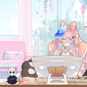 Pink Jelly Horns Animated Vtuber Asset vtube Studio - Etsy