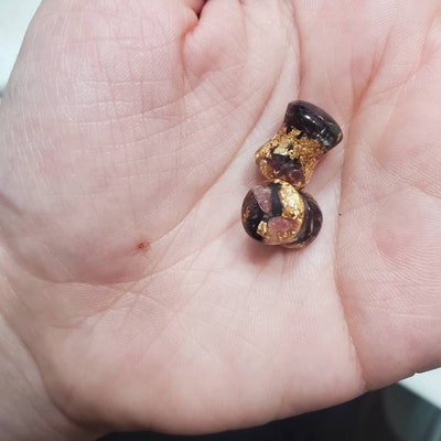 Watermelon Tourmaline Plugs 00 Gauge Earrings Rainbow Plug Iridescent ...