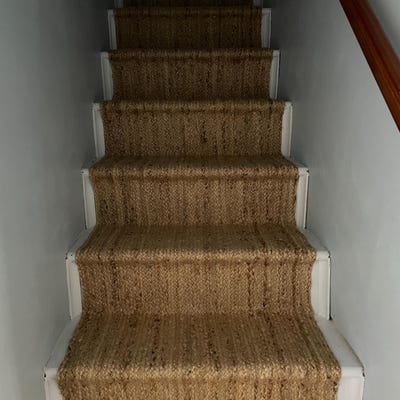 Jute Stairs Runner Natural Fiber Jute Runner Rug Vintage Style CUSTOM ...