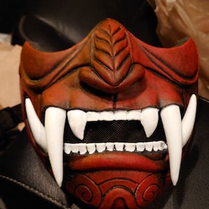 Wolf mask GOLD Wolf Oni berserk Menpo Mask Samurai fenrir | Etsy