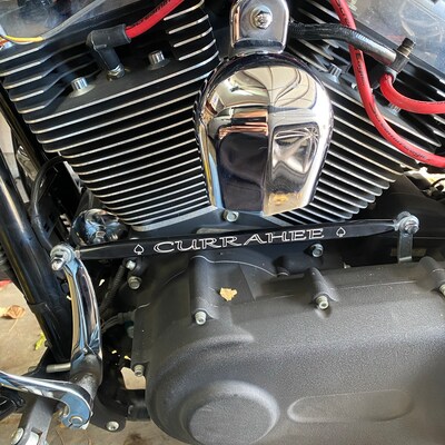 Harley Custom Engraved Shift Linkage Gloss Black, FLH, CNC Cut, Billet ...