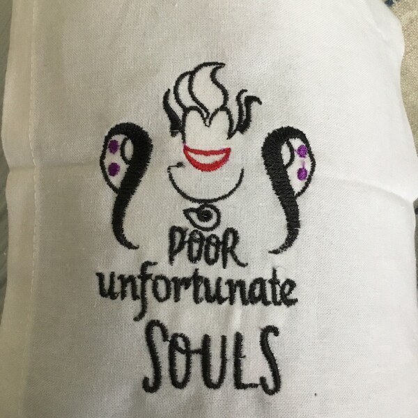 Poor Unfortunate Soul Embroidery Design, Halloween Designs, Scary ...