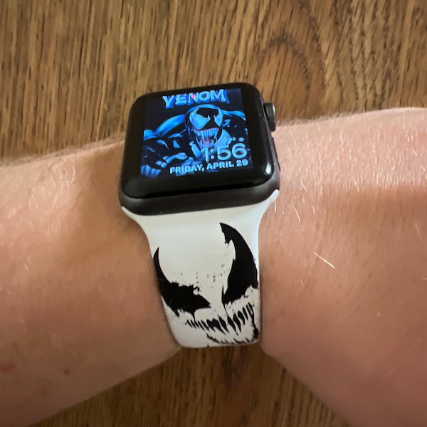 VENOM Themed Engraved Silicone Watch Band - Etsy