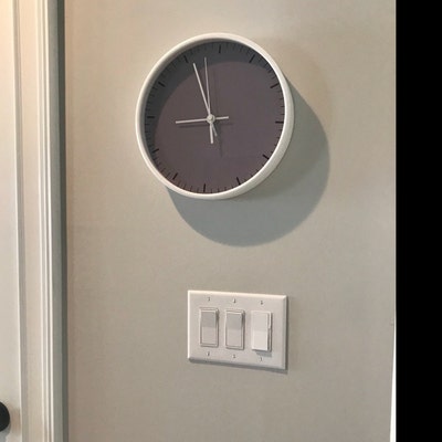 Simple Wall Clock, Black and White Clock, Minimalist Design, Less is ...
