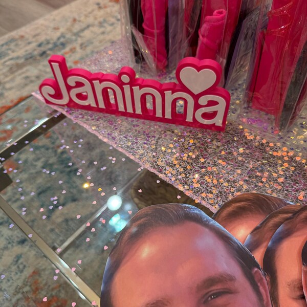 Personalized Doll Name Sign, Custom Name Plate, Girl Room Decor, Kids ...