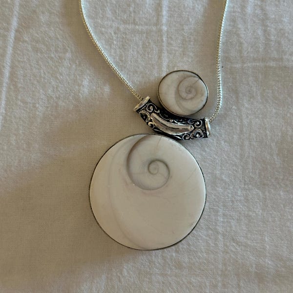 Shiva Eye Shell Pendant, Shiva Eye Shell Gemstone Pendant, Moon Style ...
