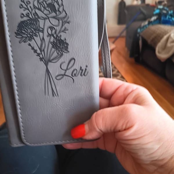 Birth Month Flower Engraved Manicure Set, Custom 7-piece Manicure and ...