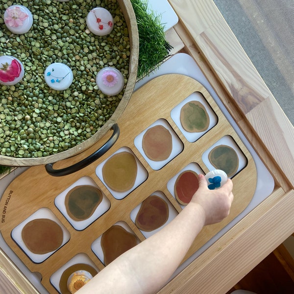 Acrylic Ball Pit Sort Large Trofast Bin of Flisat Table for Montessori ...