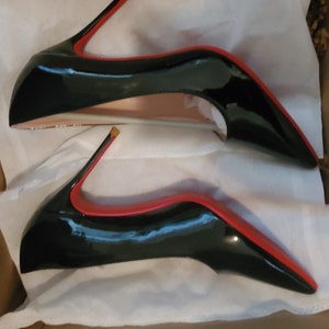 Silver Chrome Crystal Red Bottoms, Stiletto High Heel Pumps Fashion ...