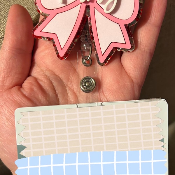 Spring Badge Reel | Personalized Spring Badge Reel | Teacher Badge Reel ...