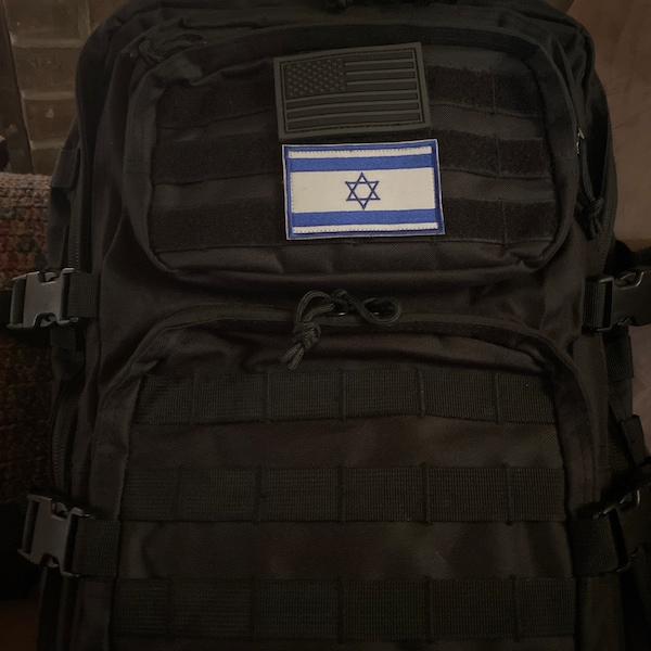 2-pack US American Flag Patches, 3x2 Inches, Embroidered Velcro Patch ...