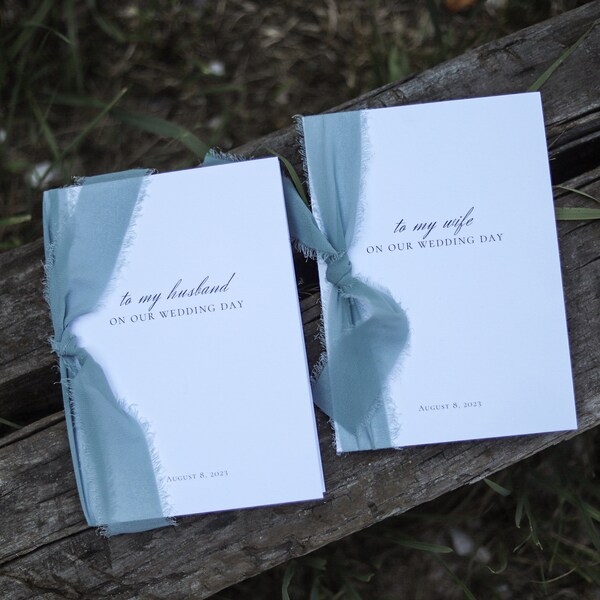 Handmade Paper Vow Books Set of 2 His and Hers Personalized Vow Books ...