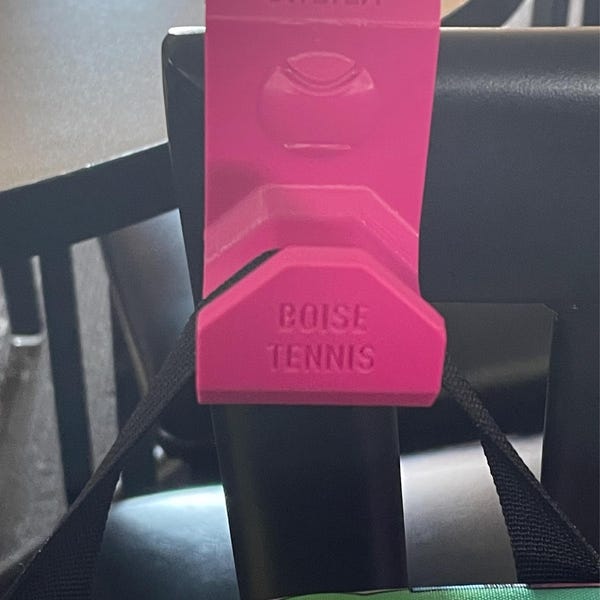 Tennis Bag Hook Personalized for Hanging on Fence - Fencecaddy is Very ...