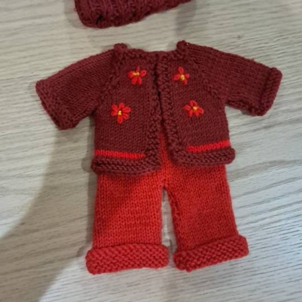 Basic Doll Knitting Pattern 33cm 13 Inch Doll Body Base Worked Flat ...