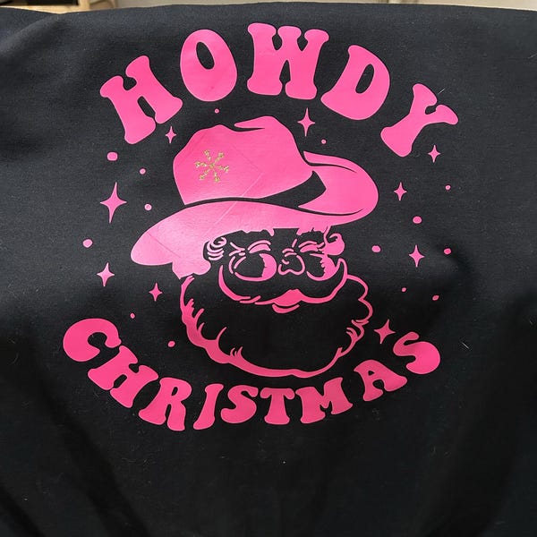 Howdy Christmas Svg, Howdy Santa Svg, Cowboy Santa Png, Western Groovy ...