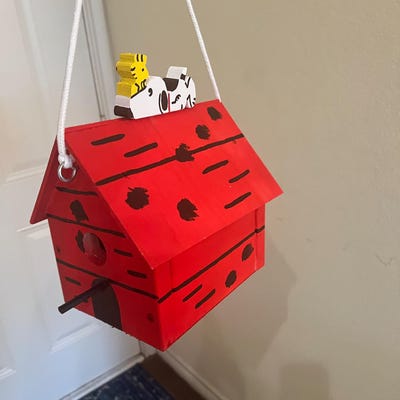 Snoopy Woodstock Mailbox Fence Line Topper Top Large Outdoor Decoration ...