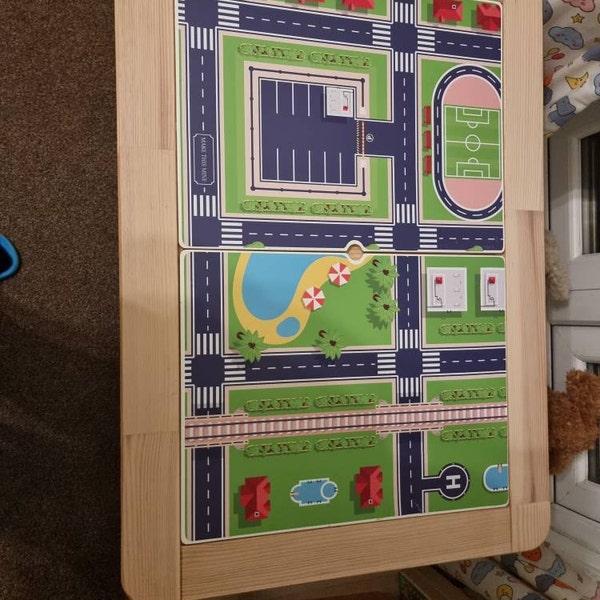 Kids City Table Top STICKER ONLY Compatible With IKEA Flisat Tables - Etsy